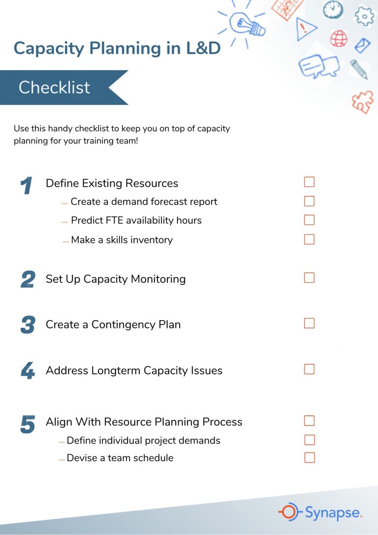 L&D Capacity Planning Checklist: 5 Steps to Effective Resource ...