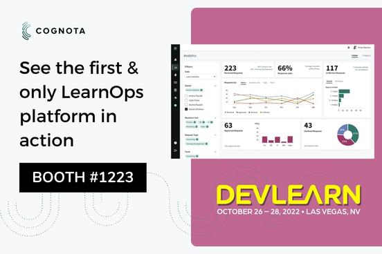 Book Time With Us at DevLearn | Cognota